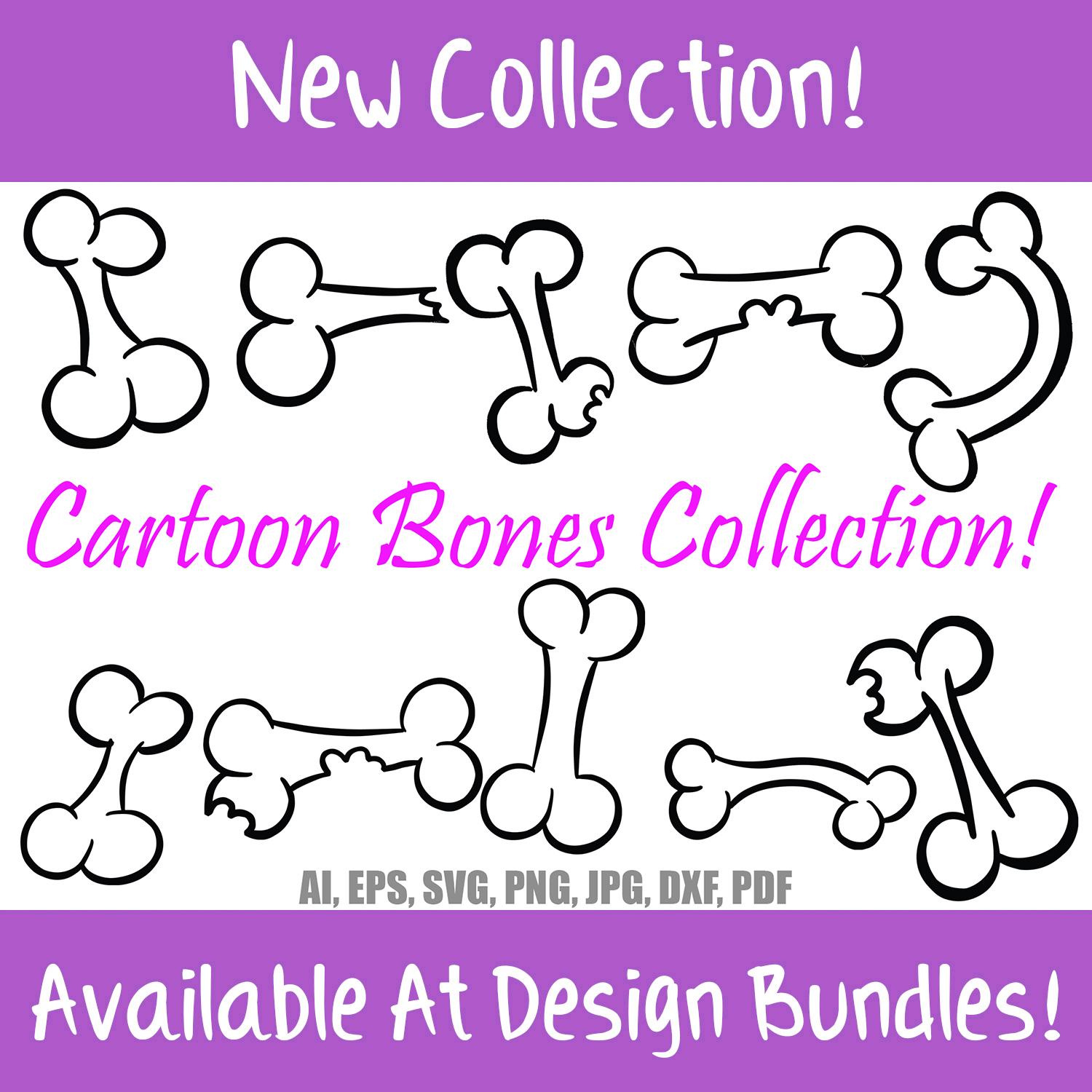 Cartoon Bones Design Collection for Download – SQUEEB CREATIVE