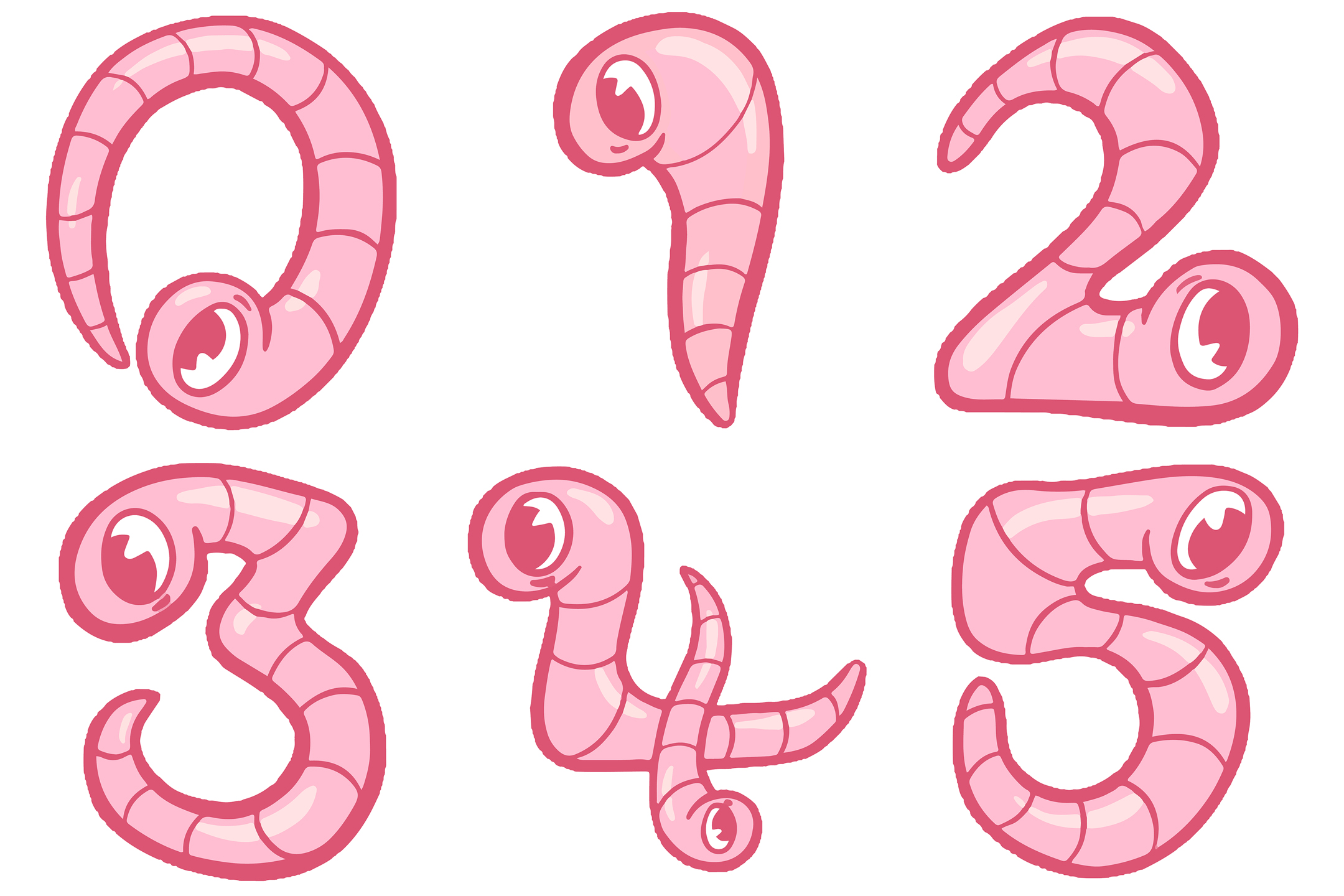 Wiggly Worms Cartoon Lettering Font Design – SQUEEB CREATIVE