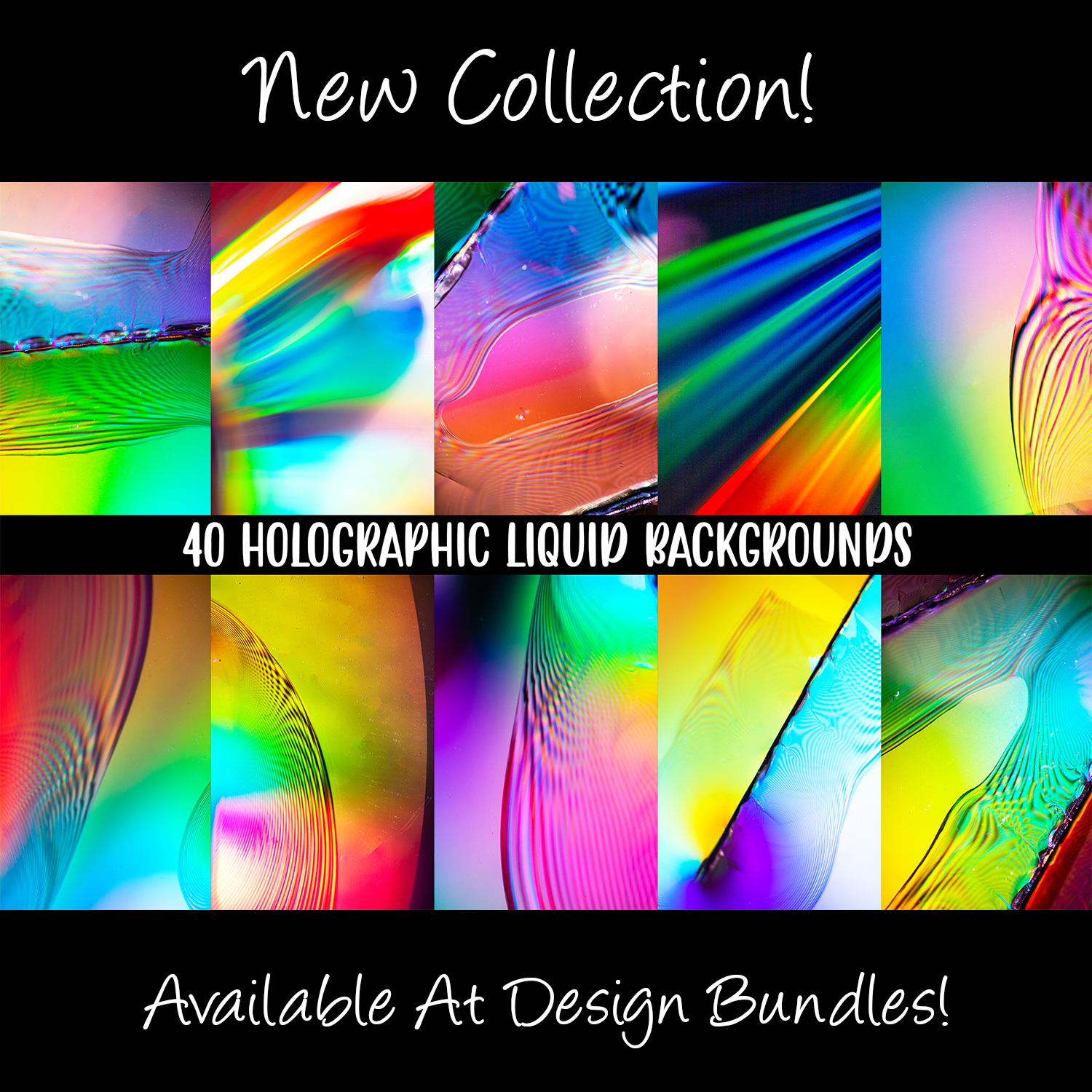 Holographic Liquid Wave Style Collection Photographs – SQUEEB CREATIVE