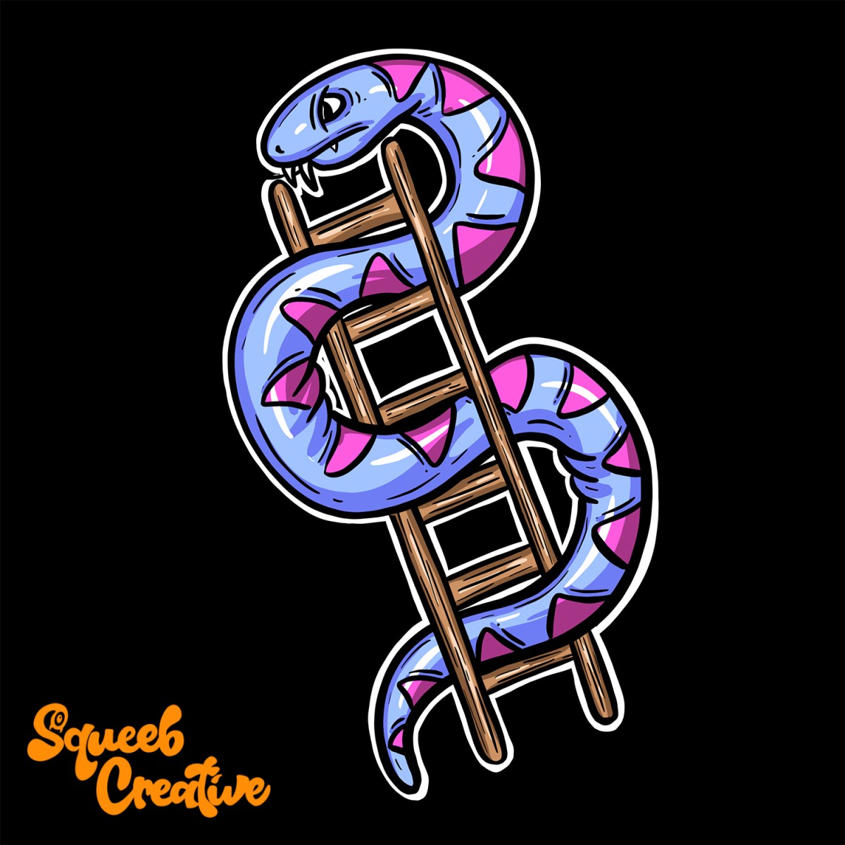 Retro Board Games – Snakes and Ladders – SQUEEB CREATIVE